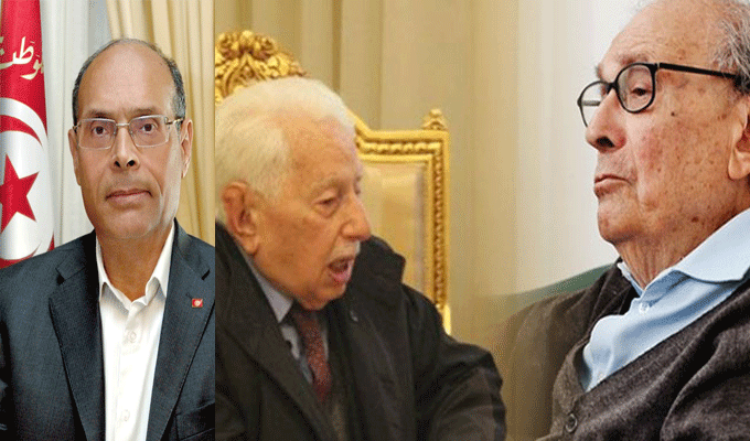 Moncef Marzouki s'entretient avec Mustapha Filali et Ahmed Mestiri ...