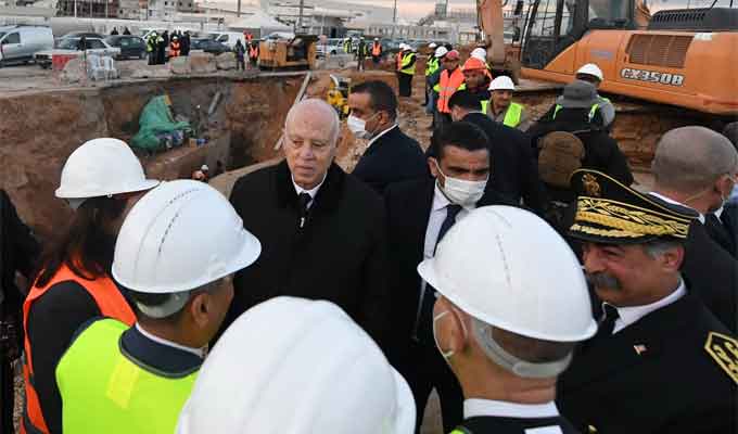 Tunisie : Kais Saïed supervise les travaux de Ben Dahha (Vidéo ...