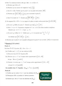 Tunisie – Bac 2022 : Épreuve Mathématiques pour la section Math ...