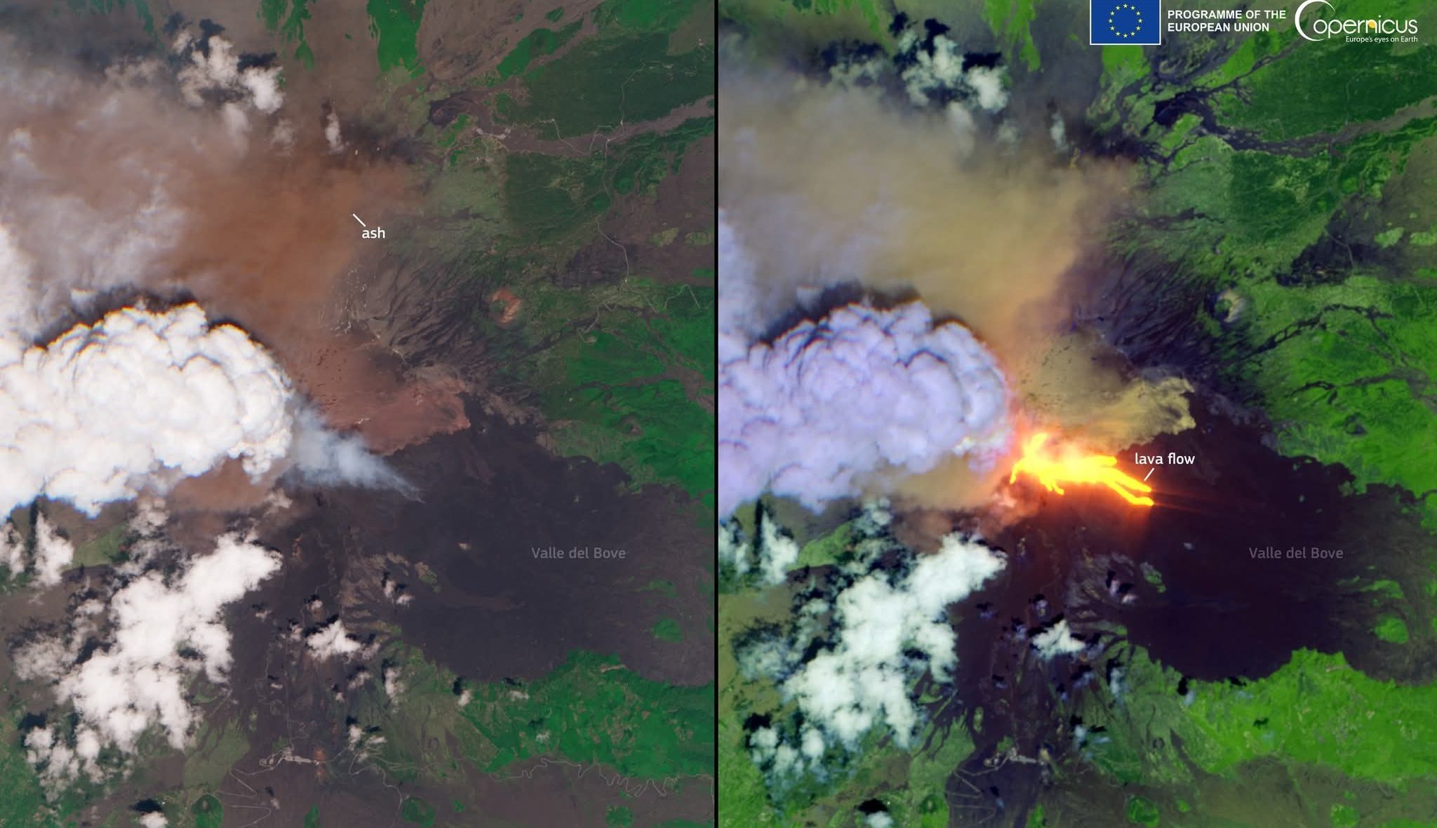 Éruption du volcan Etna : des images spectaculaires captées depuis l ...