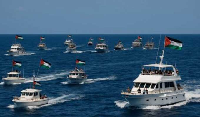 Bizerte : Dix navires de la flottille "Soumoud" accostent au port de ...