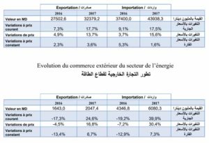 Tunisie 2017: Evolution du commerce extérieur | Webmanagercenter