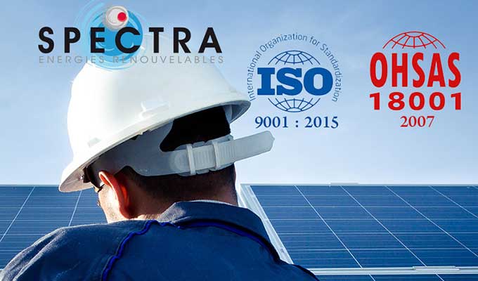 SPECTRA, leader national du photovoltaïque, certifiée ISO 9001 et OHSAS ...
