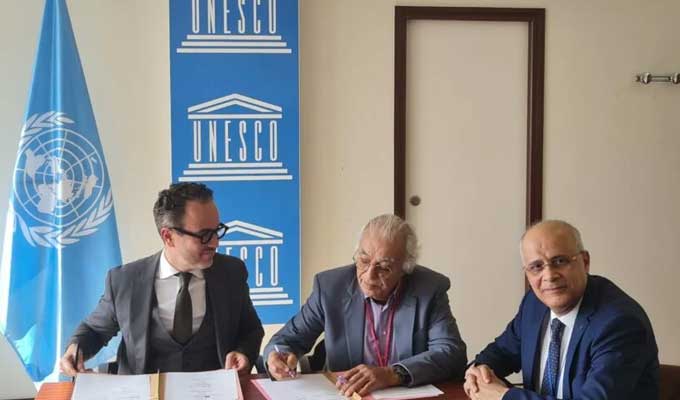Signature d’un accord 1,5 million USD entre l’UNESCO et Fondation Sadok ...