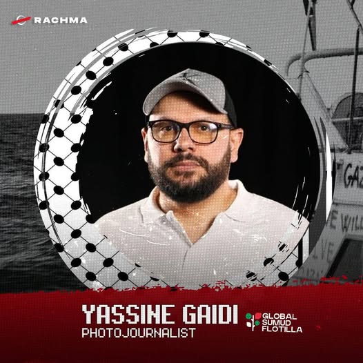 Flottille pour Gaza : Rachma alerte sur le sort du photojournaliste ...