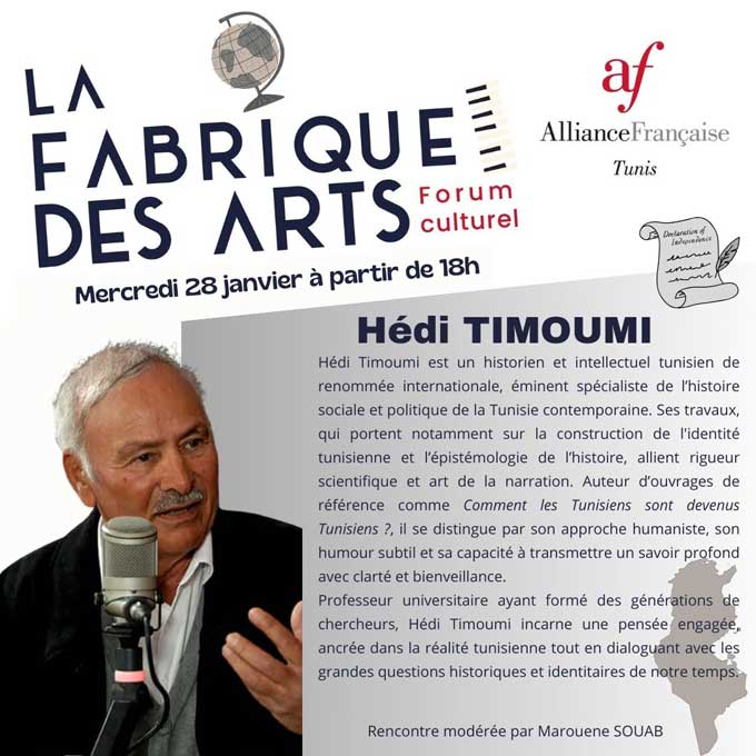 Identité et histoire : Hédi Timoumi invité de “La Fabrique des arts” à ...